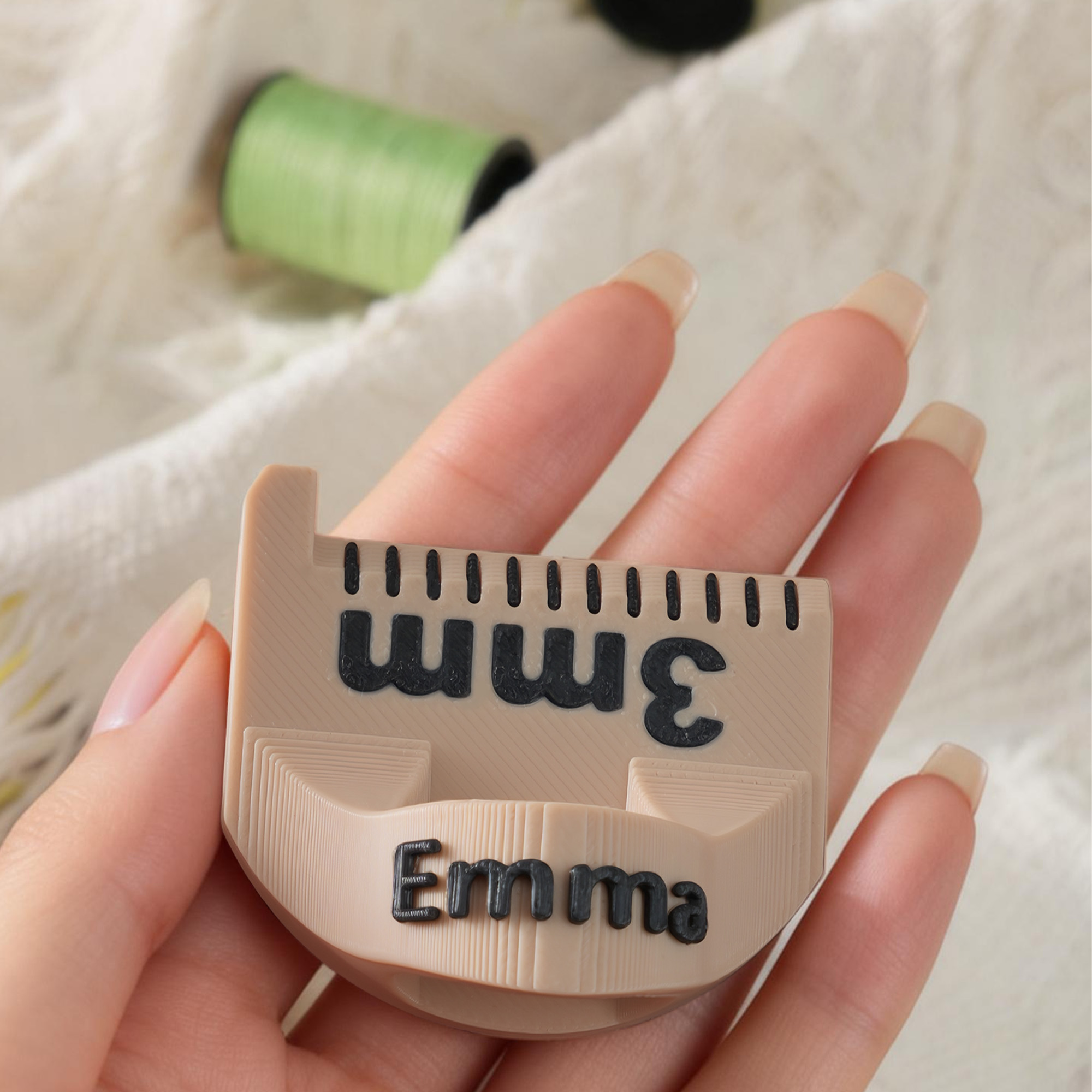 Personalised Multicolour Equal Stitches Sewing Template Finger Ruler ...