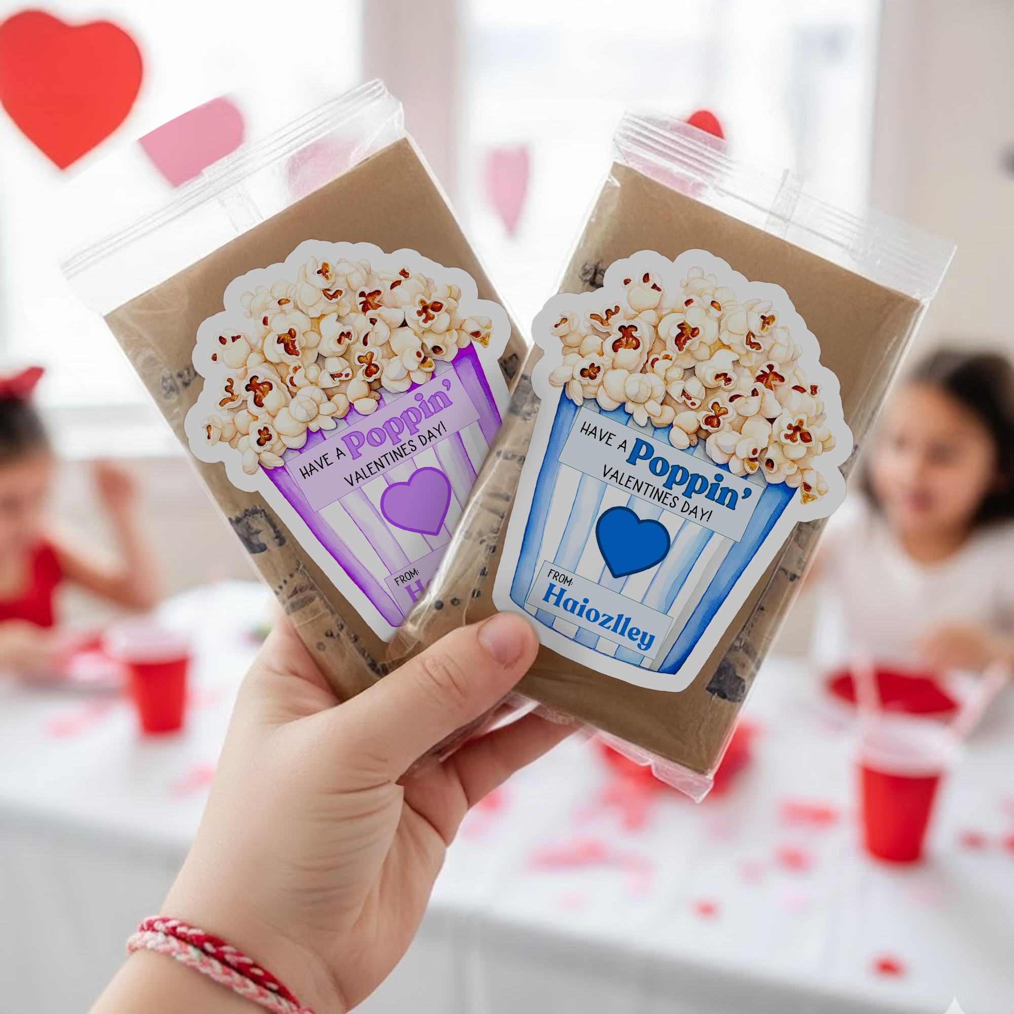 Personalized Have A Poppin Valentines Day Popcorn Design Waterproof ...