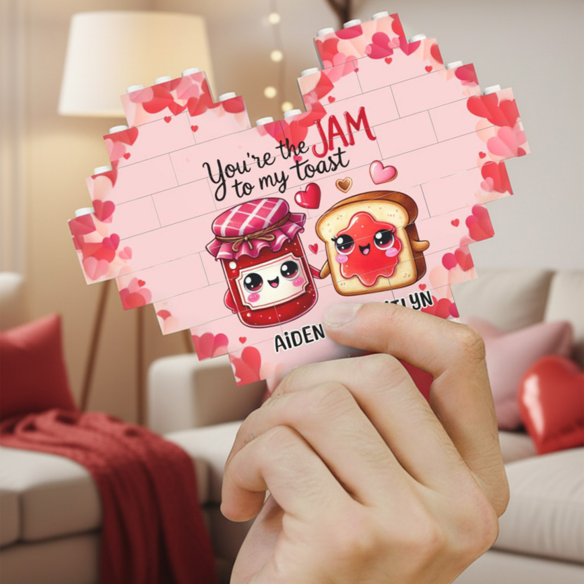 Casse-tête personnalisé avec nom pour la Saint-Valentin Cadeau d ...