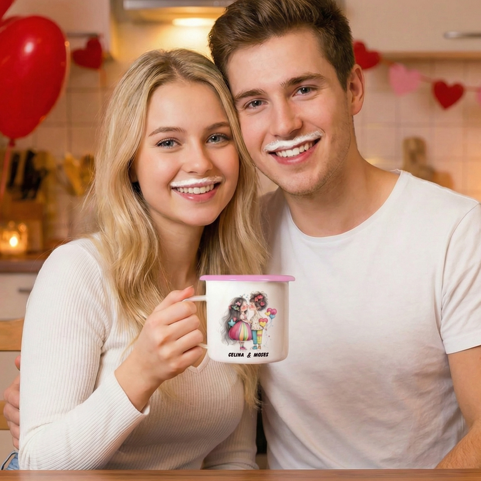 Tazza personalizzata da 12 once con nome per San Valentino, regalo di ...