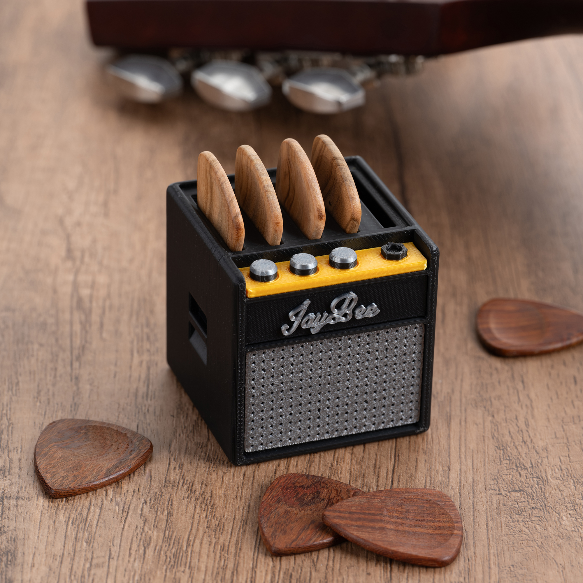 Personalized 3D Printing Retro Guitar Amp Shape Guitar Picks Holder ...