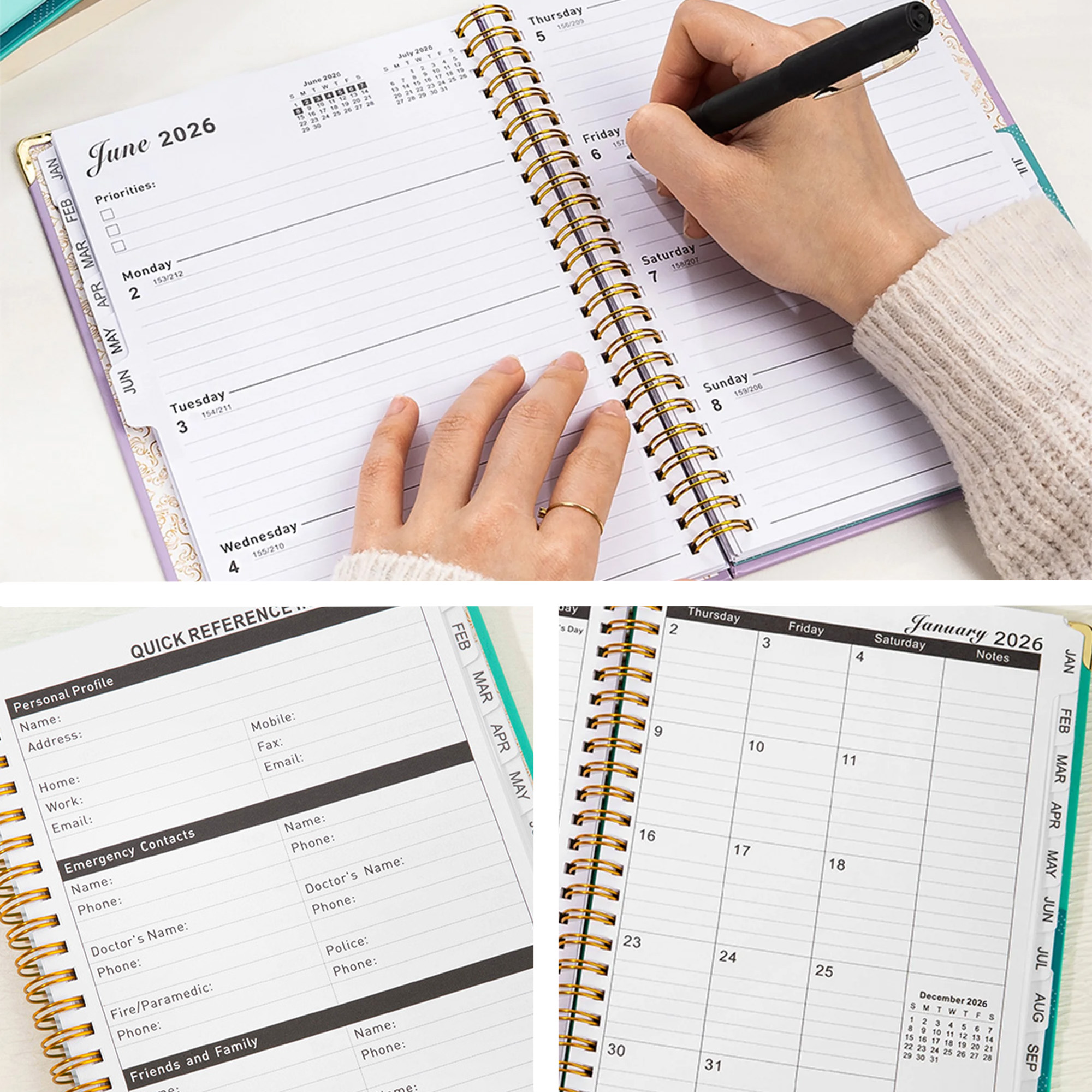 Personalized Cartoon Medical Character 2026 Planner A5 Spiral Notebook ...