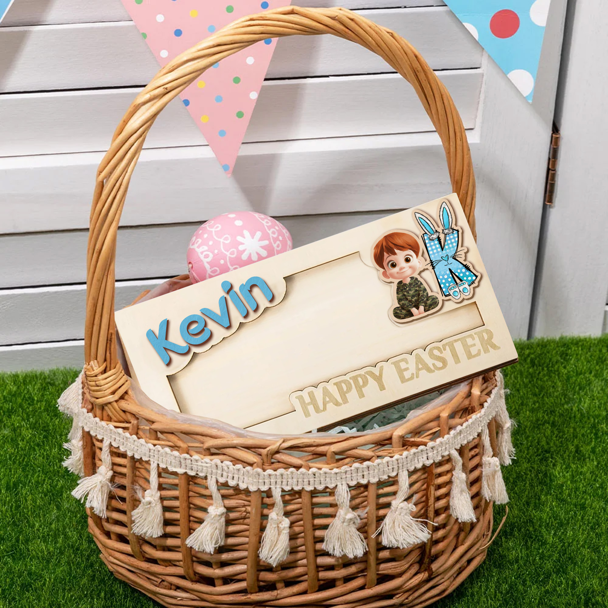 Personalized Cartoon Character Wooden Money Holder with Name and ...