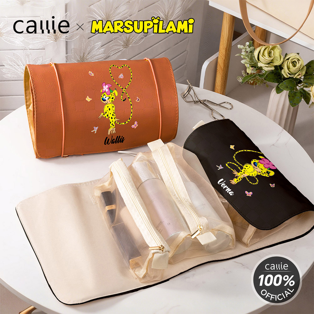 Sac de maquillage personnalisé en cuir PU avec nom Cadeau d ...