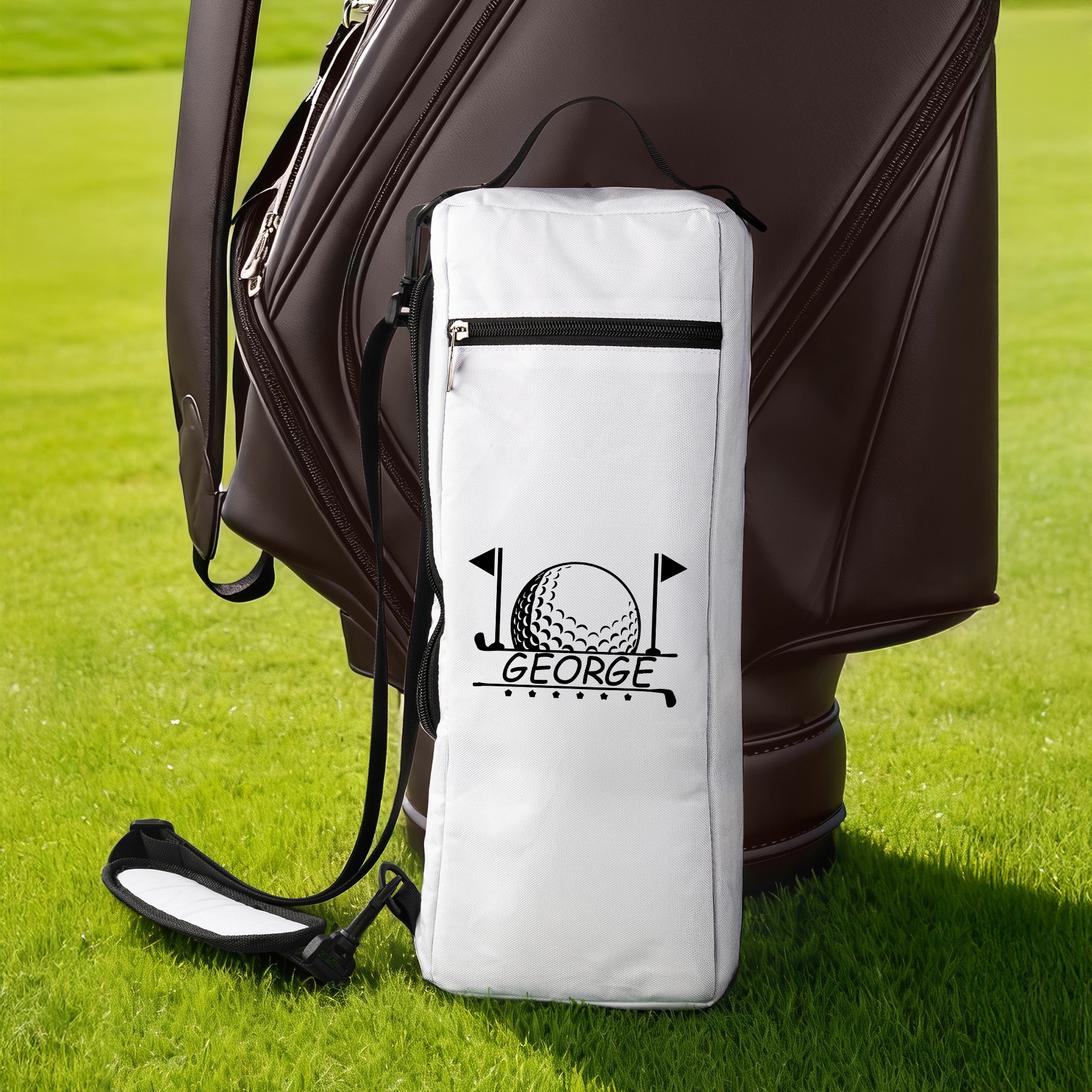 Personalized Golf Clubs Monogram Insulated Beer Cooler Bag with Name ...