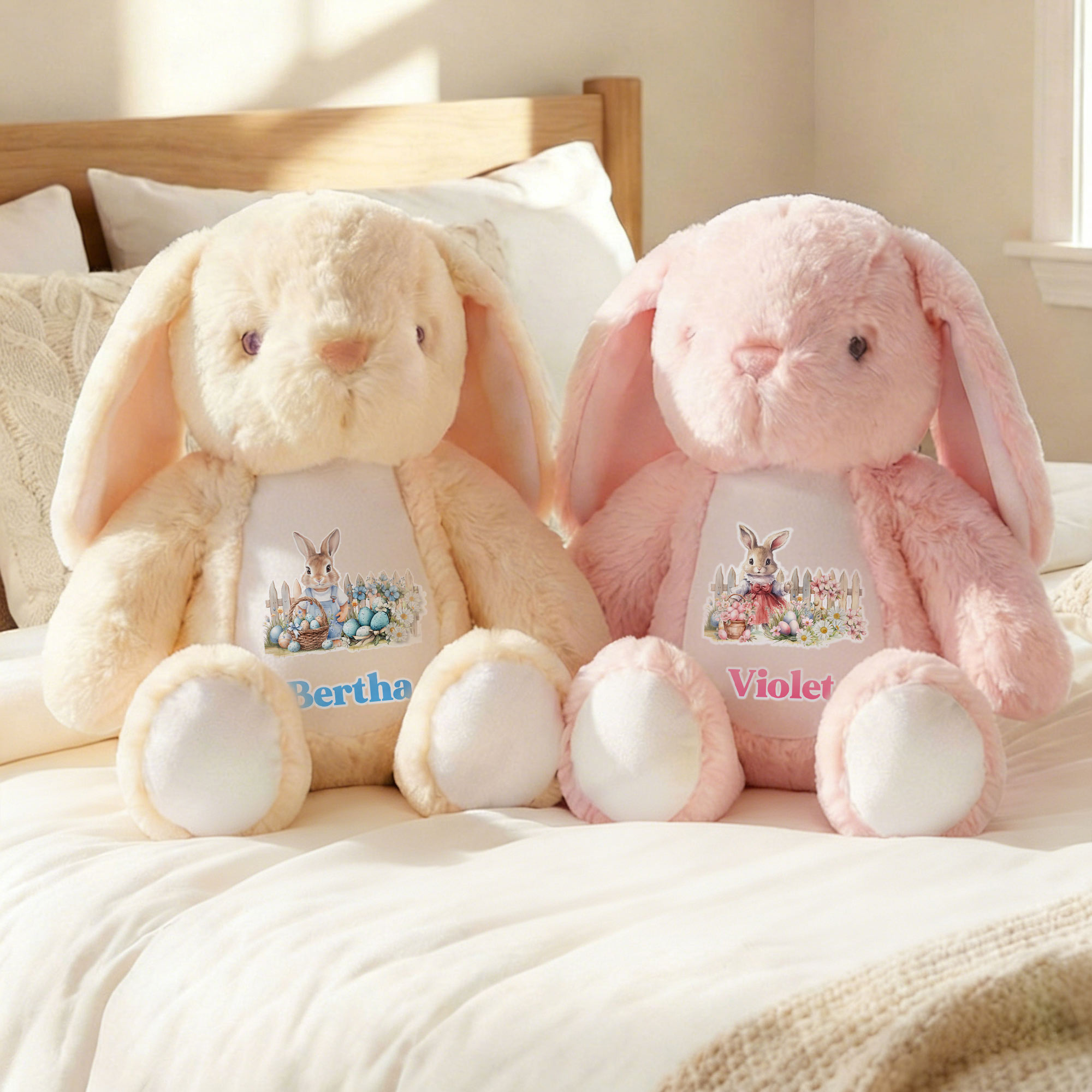 Personalized Peter Rabbit Cute Bunny Plush Stuffed Animal Toy with Name ...