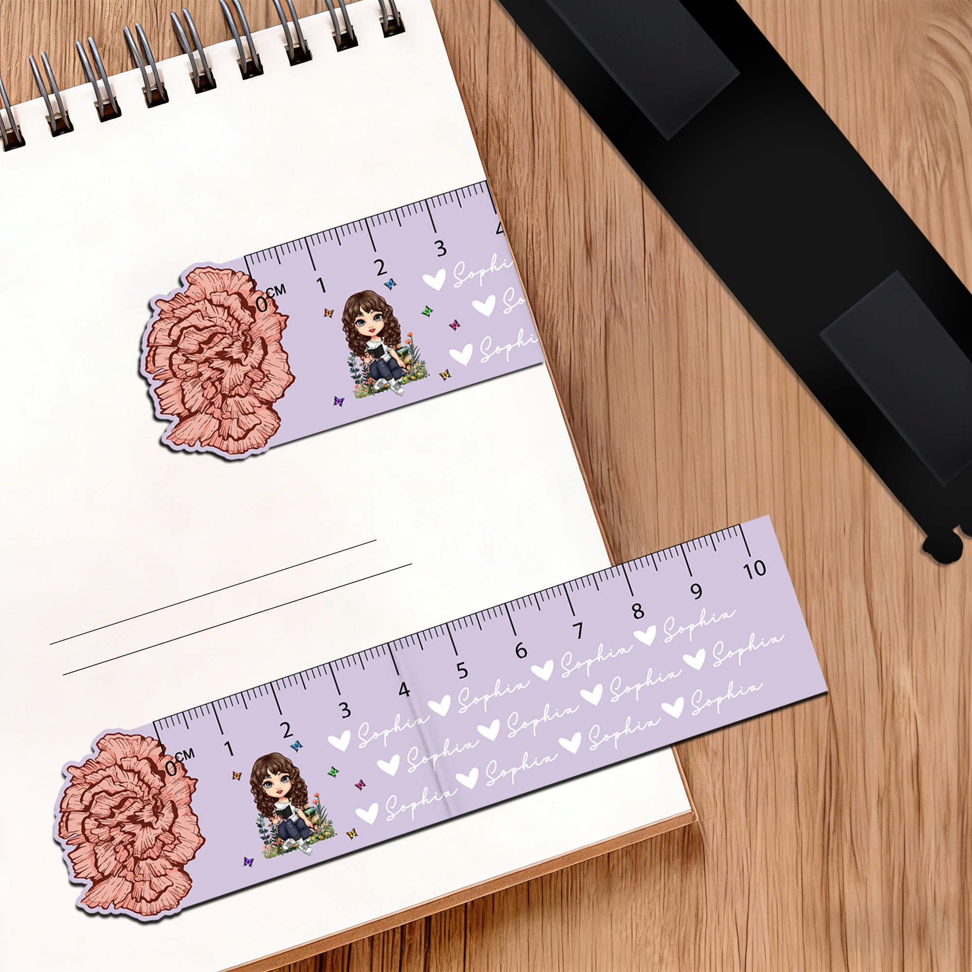 Personalized Cartoon Reading Character Ruler Design Magnetic Bookmark ...