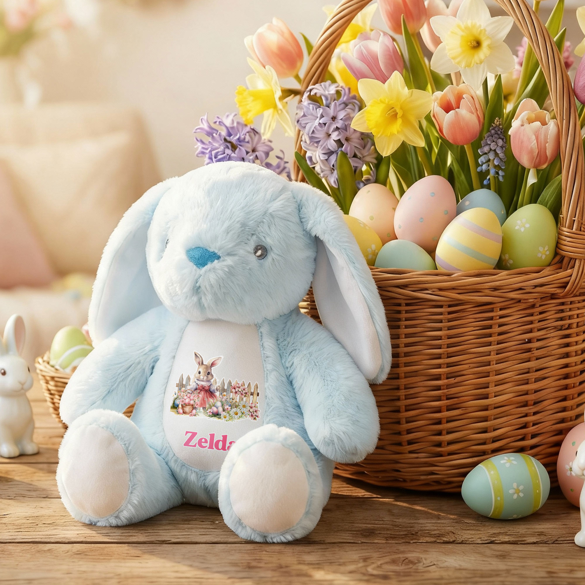 Personalized Peter Rabbit Cute Bunny Plush Stuffed Animal Toy with Name ...