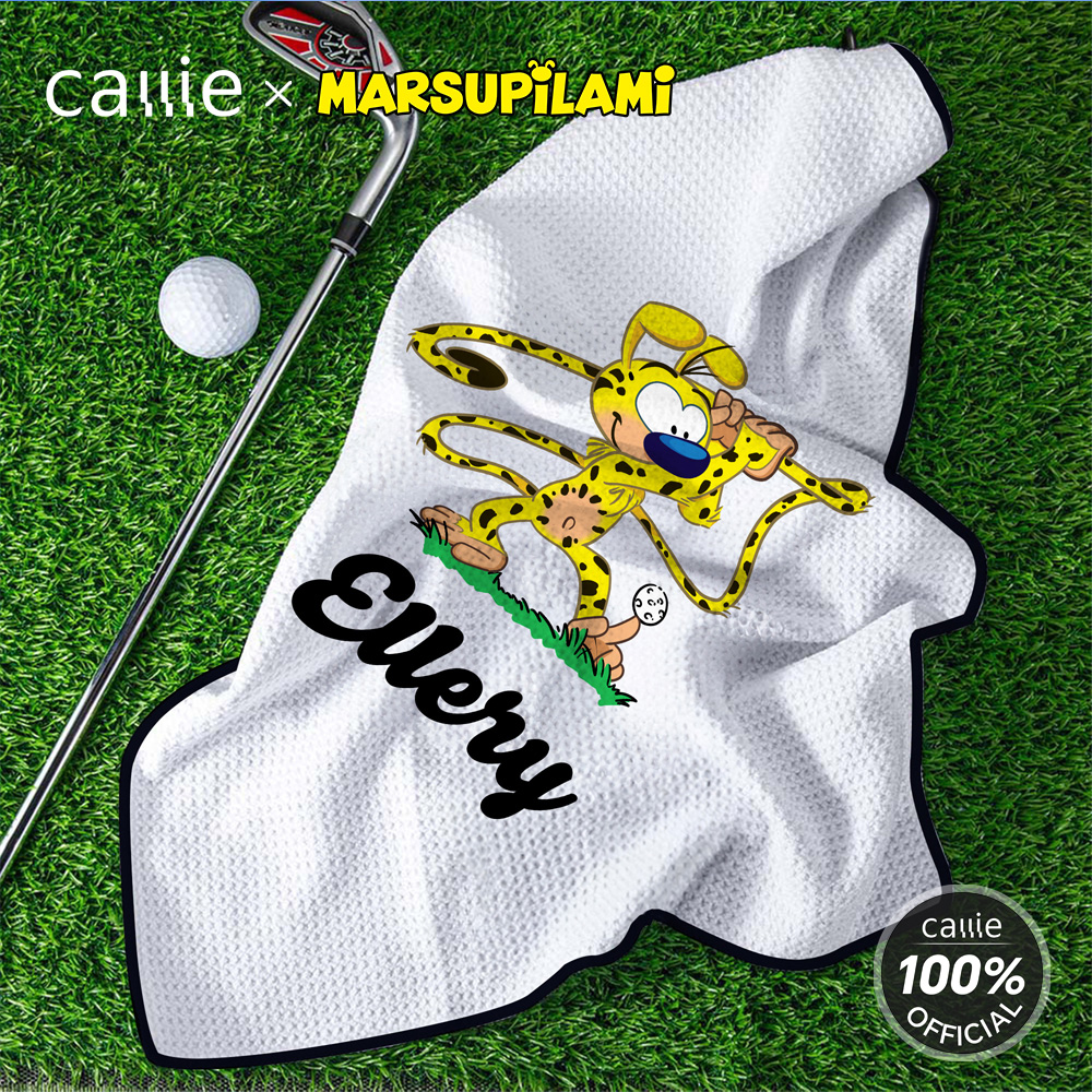 Serviette de golf gaufrée magnétique avec clip de suspension Cadeau d ...