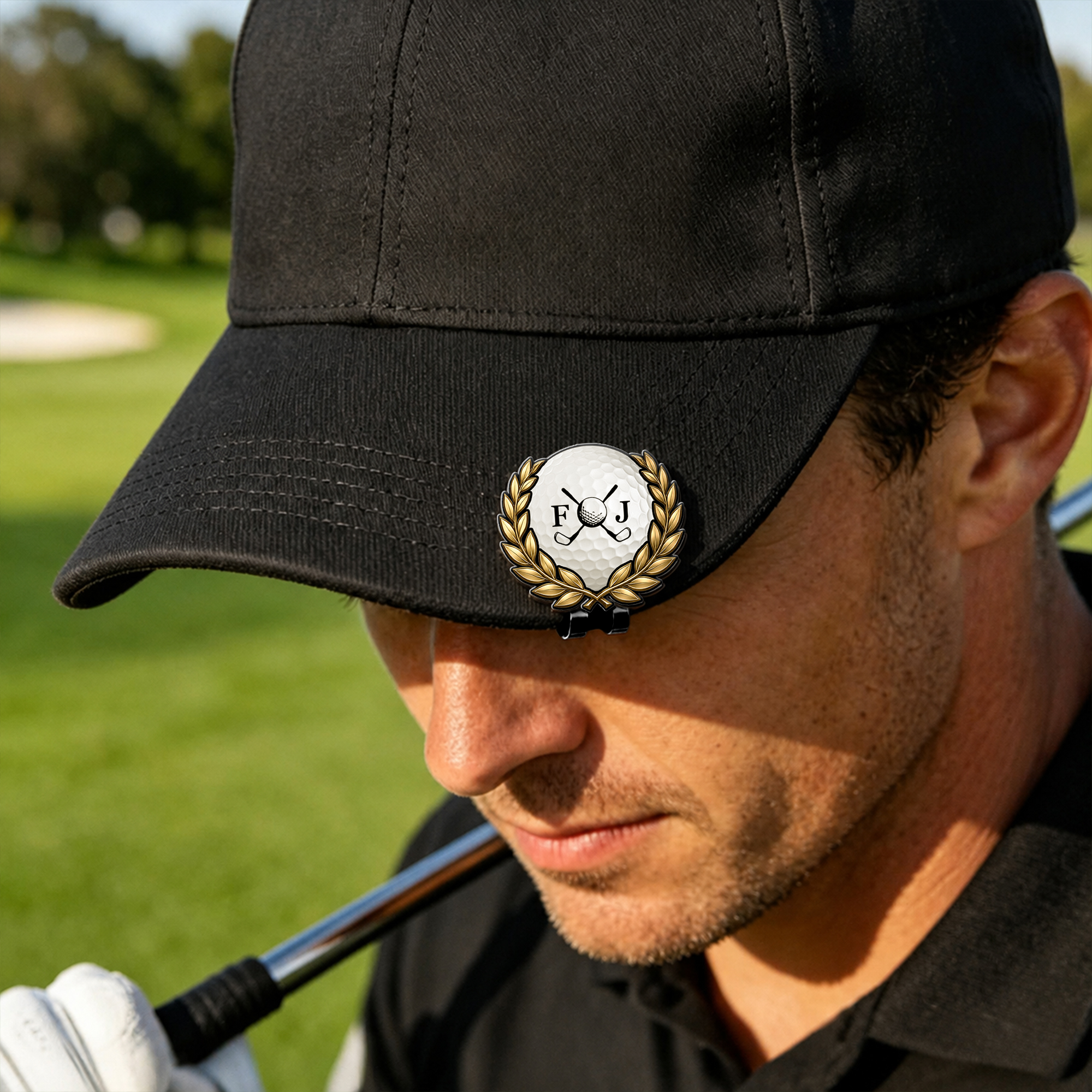 Personalised Golf Clubs Monogram Magnetic Hat Clip Golf Ball Marker ...