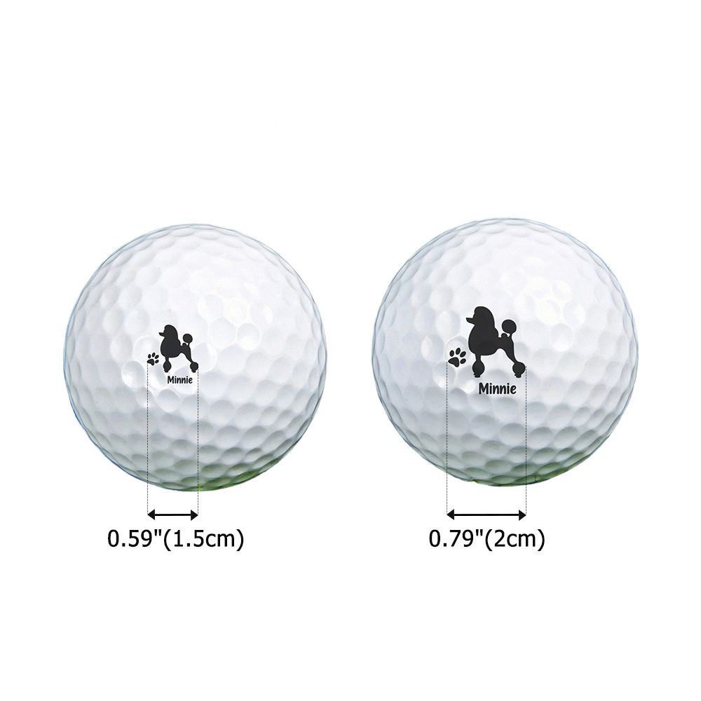 Personalised Multicolor Pet Cat Dog Pattern Golf Ball Stamp Club with ...