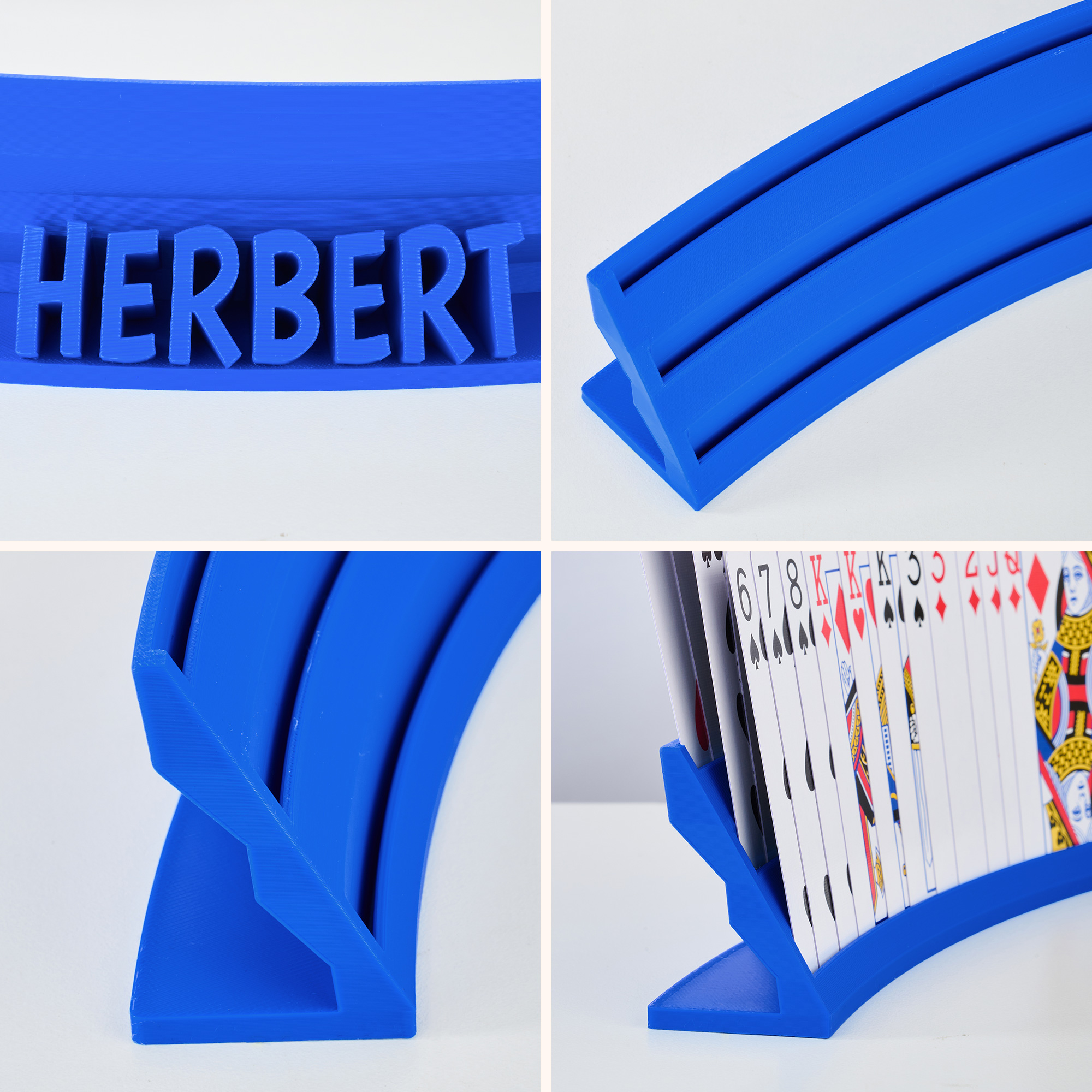 Personalised 3D-Printed Multicolor Playing Card Holder with Name Game ...