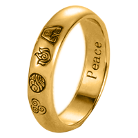 Personalized Avatar The Last Airbender 4 Elements Ring Air Nomad, Tribe ...