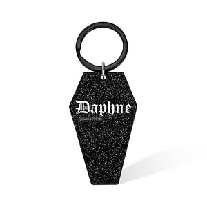 Personalized Acrylic Gothic Pet Dog ID Name Tag - CALLIE