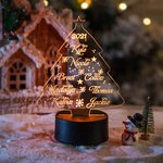 Personalised Christmas Tree LED Night Light - CALLIE