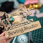 Personalized Wooden Sewing Room Studio Sign Gift for Sewers - CALLIE