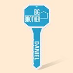 Funny Engraved Big Brother Name Key Set of 2 Gag Gifts - CALLIE