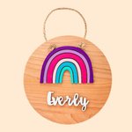 Rainbow Name Sign Nursery Room Decor for Kids - CALLIE