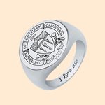 Personalized School Class Ring Graduation Badge Ring - CALLIE
