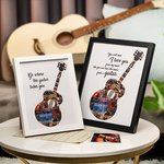 Personalized Photo Collage Guitar Frame Gifts for Guitar Players - CALLIE