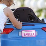 Personalized Car Bike Wagon Kid Wheels License Plate - CALLIE