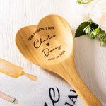 Personalized Wood Mixing Wedding Spoon Gift for Couple - CALLIE
