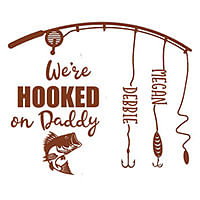 Hooked On Daddy Fishing Sign Cap Personalized Father's Day Gift, Gift ...