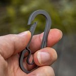Personalized Ultralight Anti Lost Titanium Carabiner Keychain Key ...