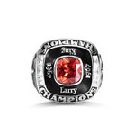 Custom Engraved Championship Ring, Gemstone Sports Rings - CALLIE