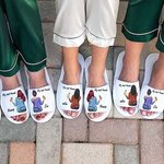 Personalized Best Friend Slippers Hair Clothing Drink Style 2 Pairs for ...