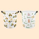 Personalized Children's Laundry Basket with Trucks and Dinosaurs ...