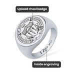 Personalized School Class Ring Graduation Badge Ring - CALLIE