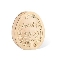 Personalized Easter Egg Chocolate Candy Holder Drop Box with 3 Sizes ...