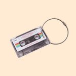 Personalized Funny Retro Cassette Mix Tape Luggage ID Tag for Travel ...