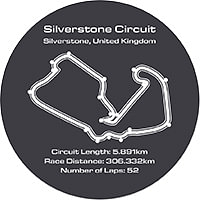 Personalised Racing Car Circuit Race Track Slate Coaster Set for Auto ...