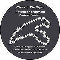 Personalised Racing Car Circuit Race Track Slate Coaster Set for Auto ...
