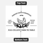 Personalized Chicken Nest Egg Carton Stamp Farmhouse Stamp with Handle ...