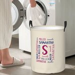 Personalized Name Toy Storage Basket Laundry Basket with Handle ...