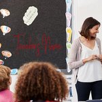 Personalized Colorful Teacher Desk Decal Stickers with Polka Dots for ...