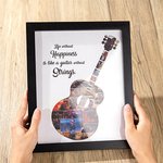 Personalized Photo Collage Guitar Frame Gifts for Guitar Players - CALLIE