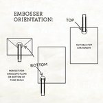 Custom Logo Text Embossing Stamp - CALLIE