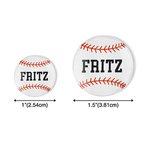 Personalized Set of 5 3D Bat Knob Decal Stickers with Name Number and ...