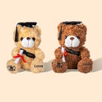 Personalized Cute Plush Teddy Bear Toy with School Badge Name and ...