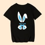 Personalized kid shirt with 100% Cotton Multi Colors Bunny Ears T-Shirt ...