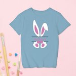 Personalized kid shirt with 100% Cotton Multi Colors Bunny Ears T-Shirt ...