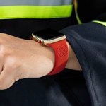 Personalized Firefighter First Responder Silicone Apple Watch Band with ...