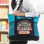 Personalized Teach Them Love Them Watch Them Grow Tote Bag with Name ...