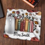Personalized 3D Flower Book Mouse Pad with Book Title and Name Back to ...