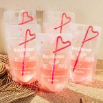 Personalized Margs and Matrimony Reusable Clear Drink Pouches with Text ...