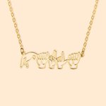 Personalized American Sign Language Necklace with Fingerspelling Name ...